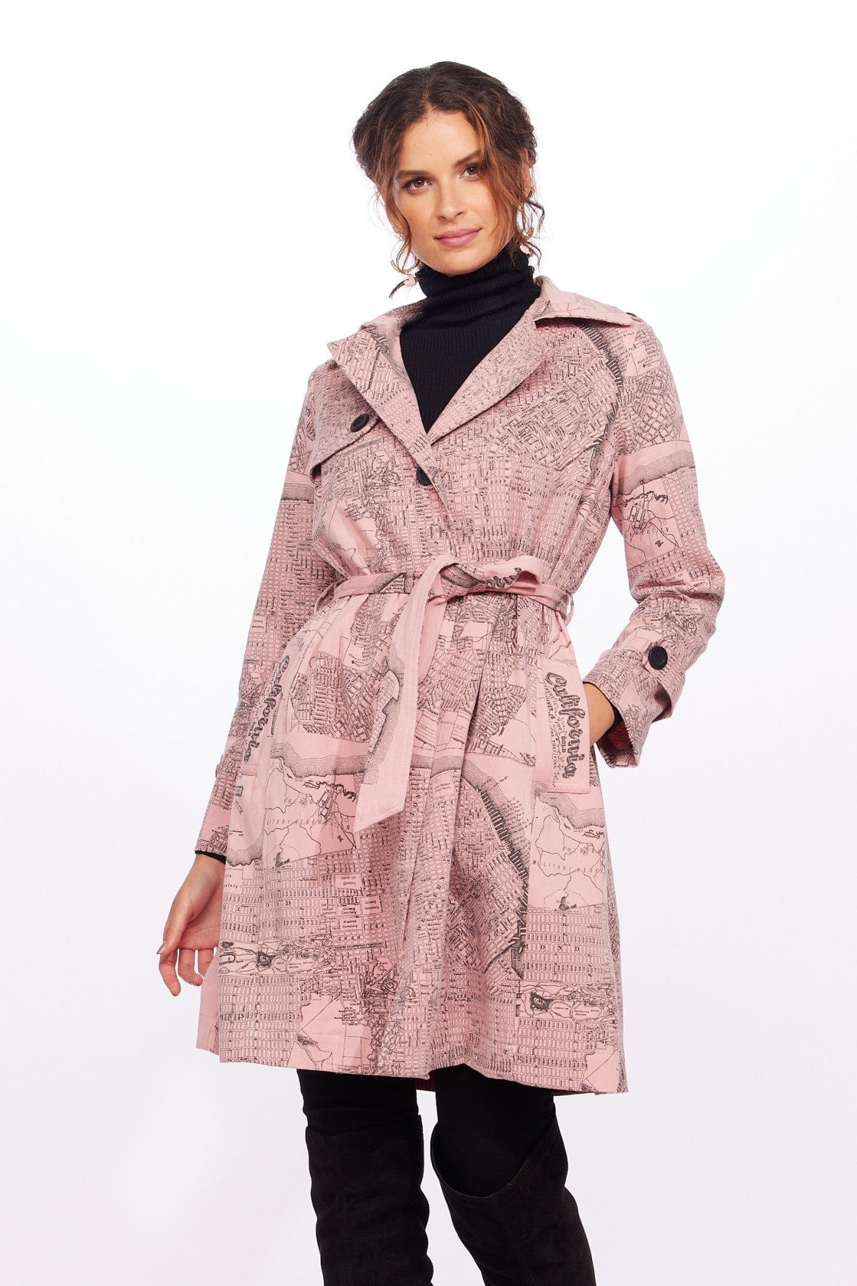 Paris Trench Coat - California Map – Eva Franco