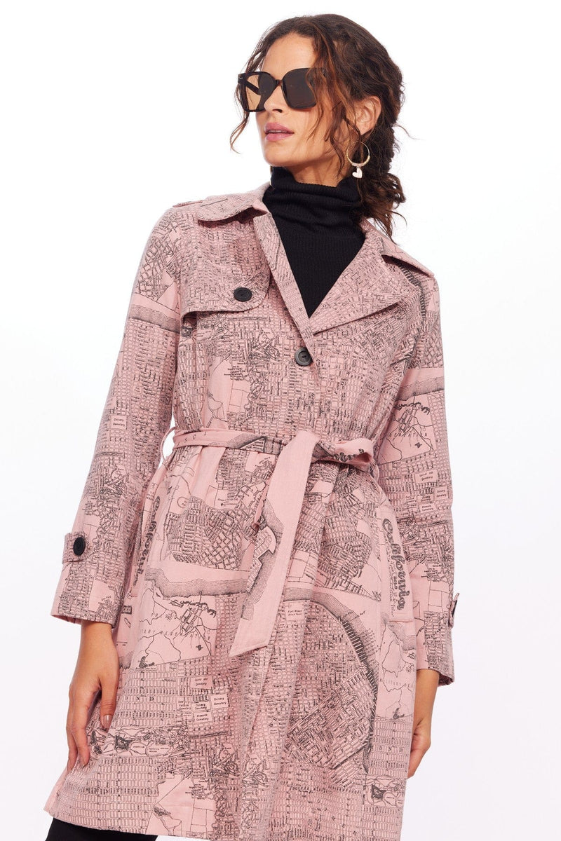 Paris Trench Coat - California Map – Eva Franco