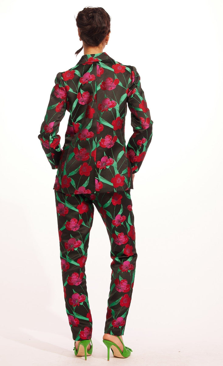 Floral Lima Pants with pockets - Roses and Thorns – Eva Franco