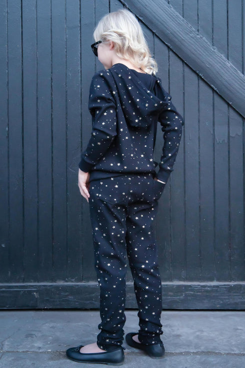 Chia Mini Jogger - Black Star - Girls – Eva Franco