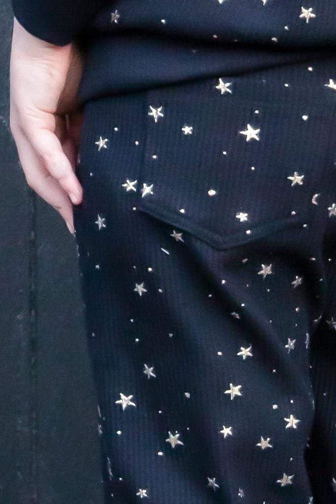 Chia Mini Jogger - Black Star - Girls – Eva Franco