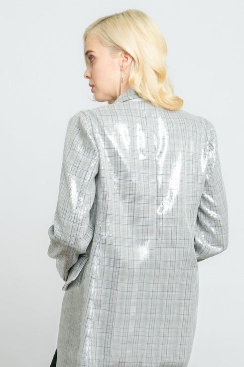 Plaid Shimmery Alexey Jacket – Eva Franco