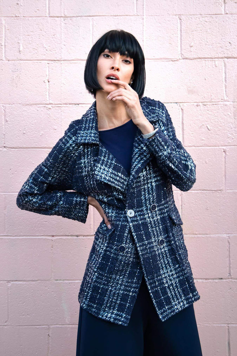 Logan Coat - Midnight Paris – Eva Franco