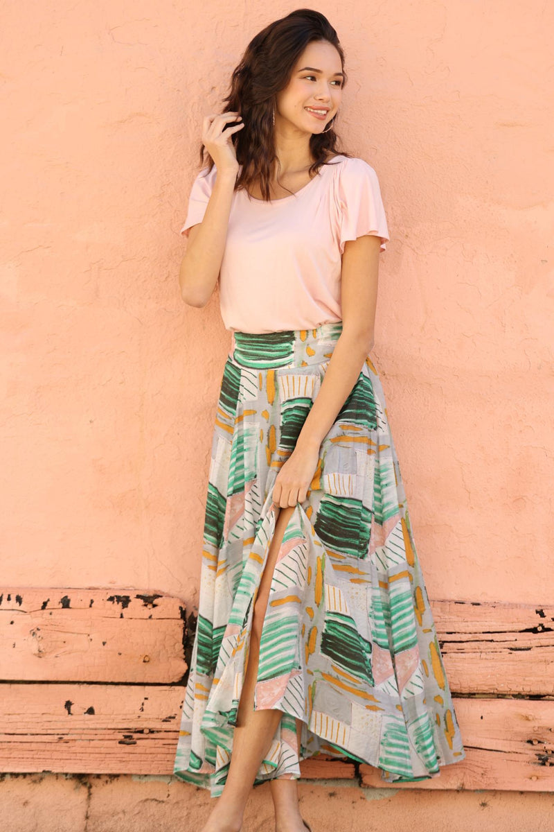 Daniel Maxi Skirt - Rum Baba – Eva Franco