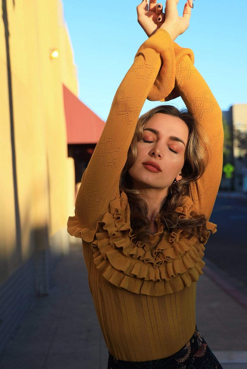 Gail Sweater - Marigold – Eva Franco