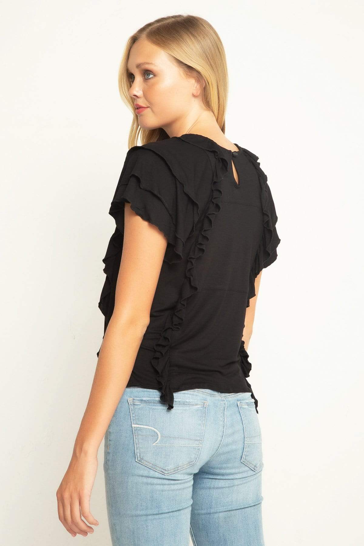 Zoe Top - Black or Navy – Eva Franco